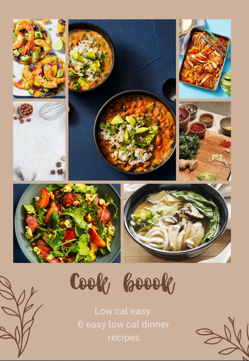 Cook book for easy dinner recipes low calories