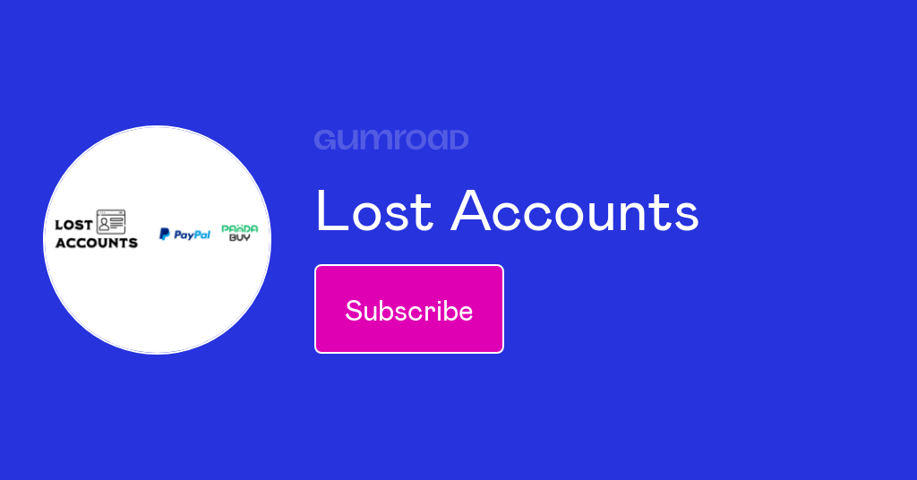 Lost Accounts