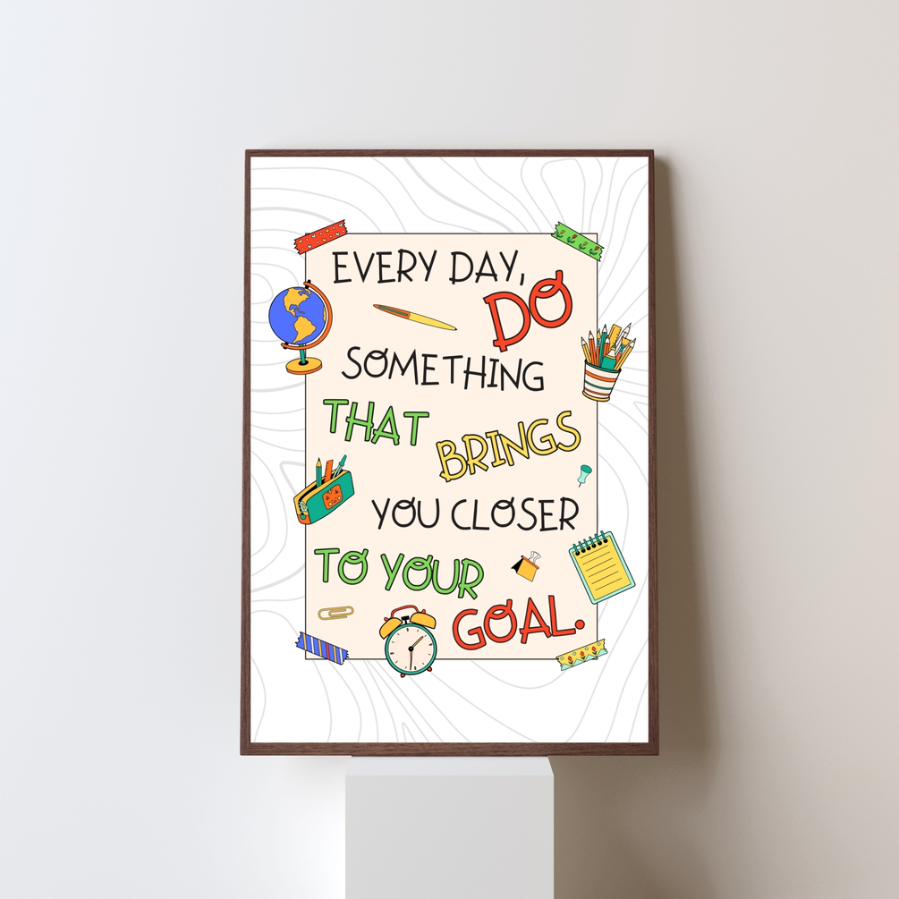 Doodle Fun Classroom Poster - Motivational Printable Art, Classroom ...