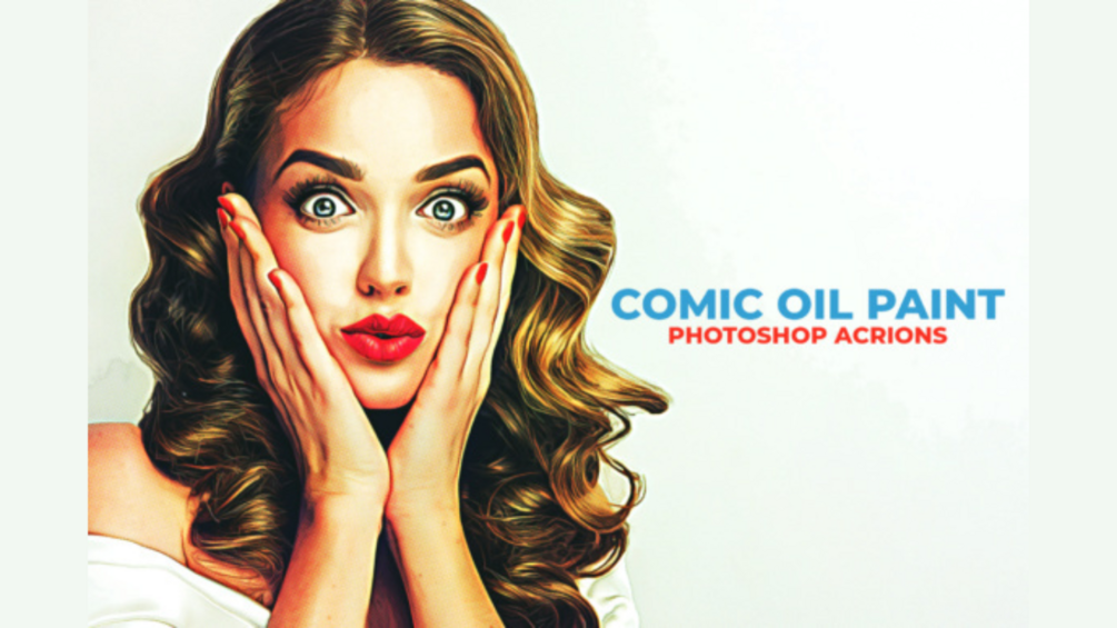 Comic Oil Paint Photoshop Actions
