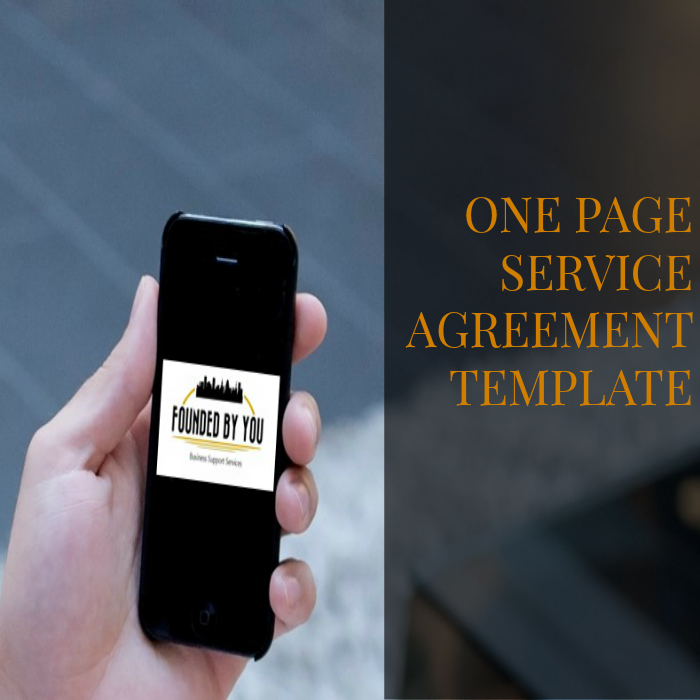 One Page Service Agreement Template
