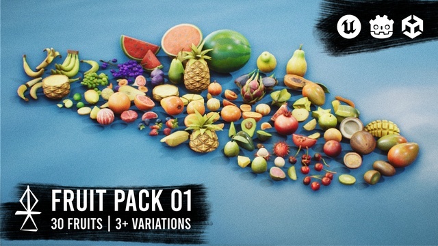 Stylized Fruits Pack 01