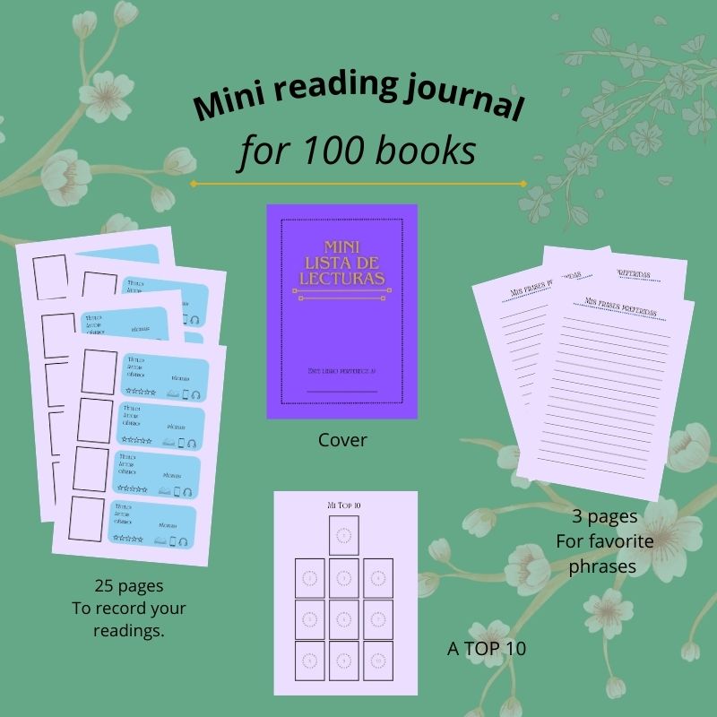 Mini Reading Journal violet