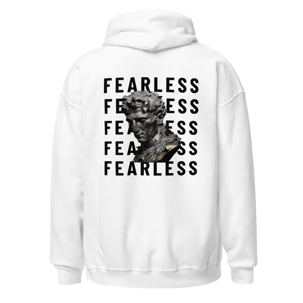 Fearless unisex blend hoodie | White
