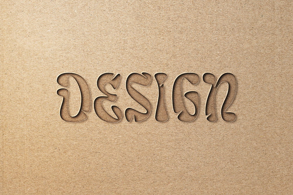 Free Thin Craft Paper Cut-Out Mockup
