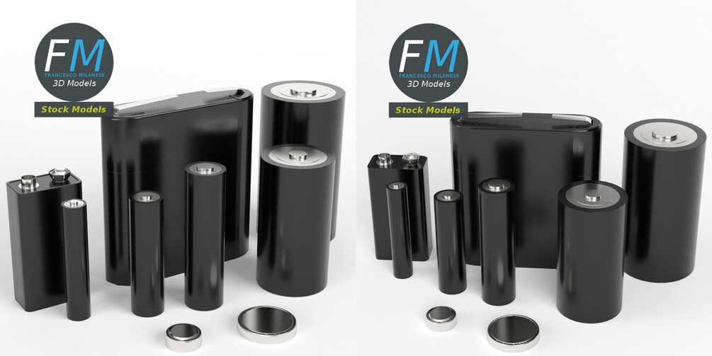 3D MODEL - Batteries pack