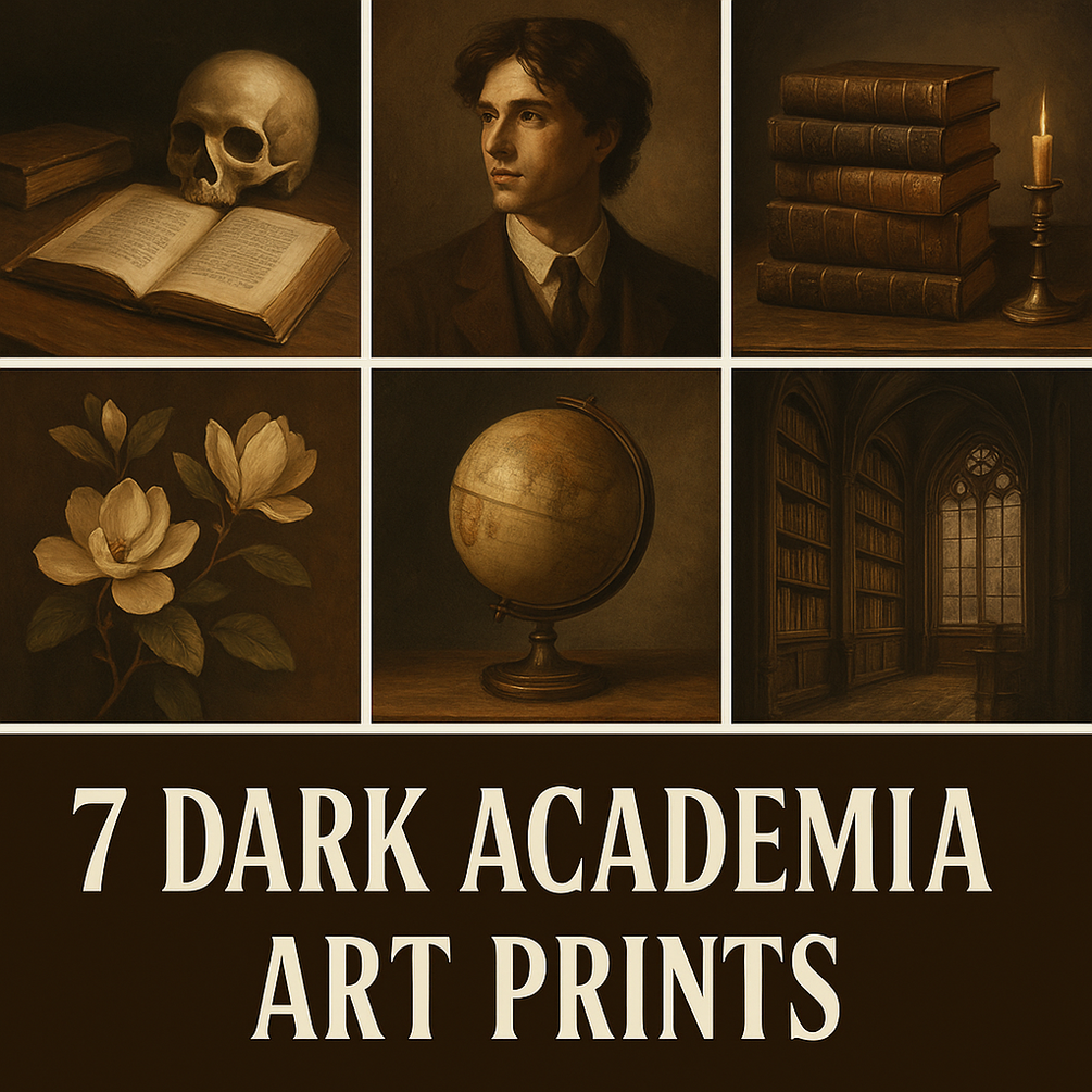 Dark Academia Art Bundle – 7 Printable Posters