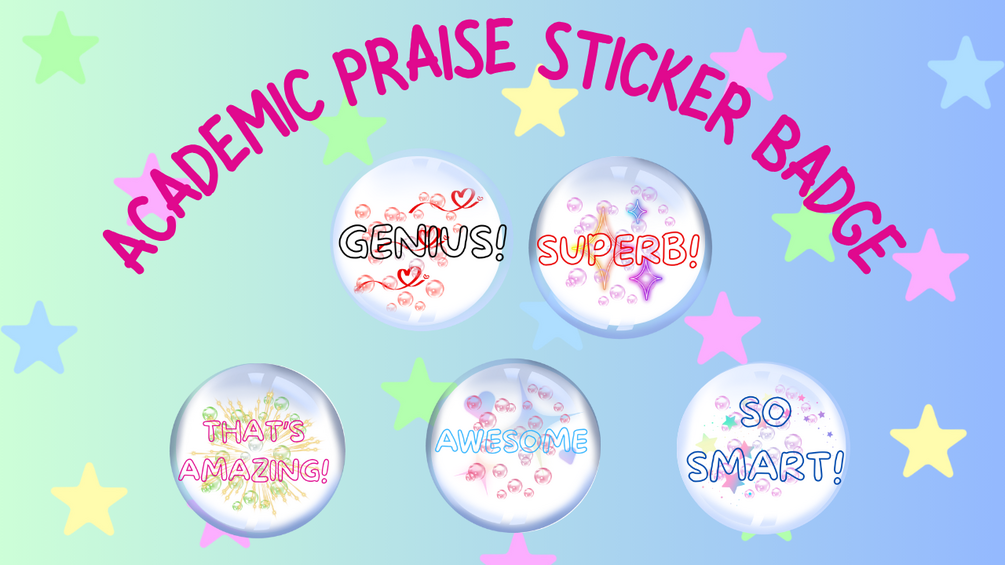 Academic Praise sticker badge