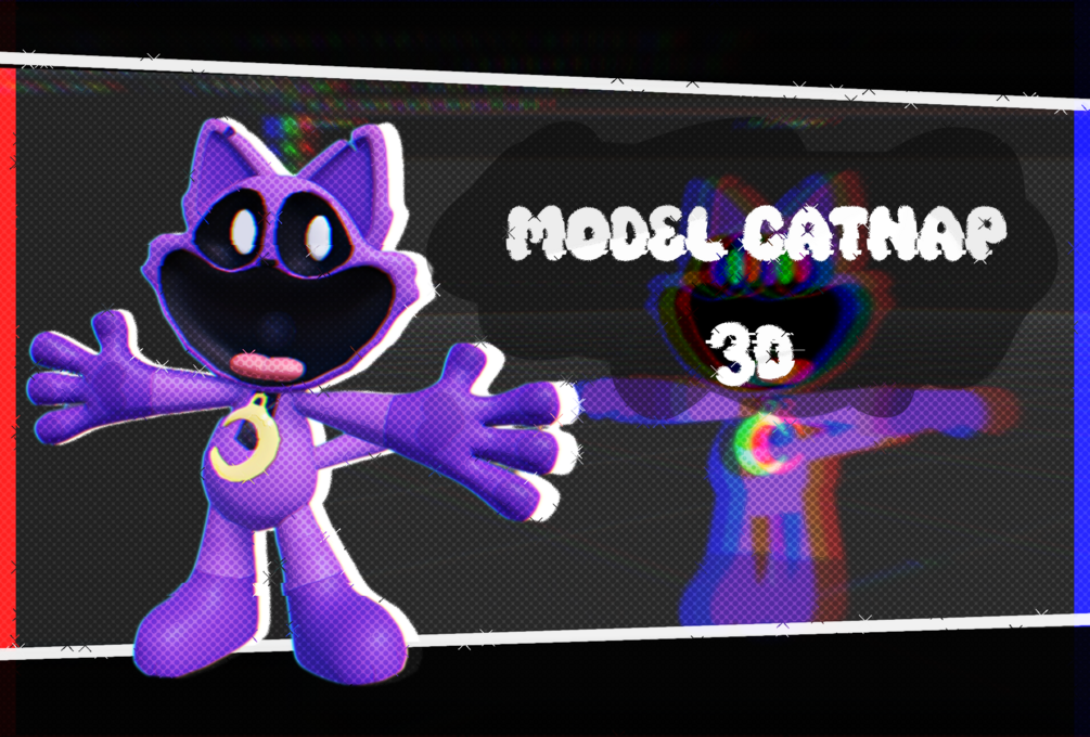 Catnap cartoon Model 3d