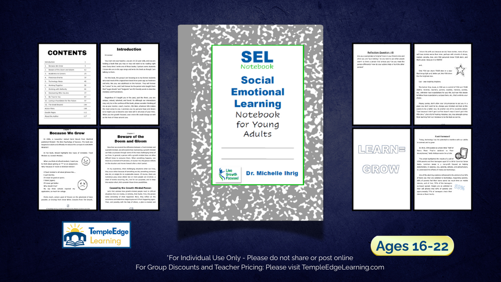 Social Emotional Learning Notebook - Young Adult Edition