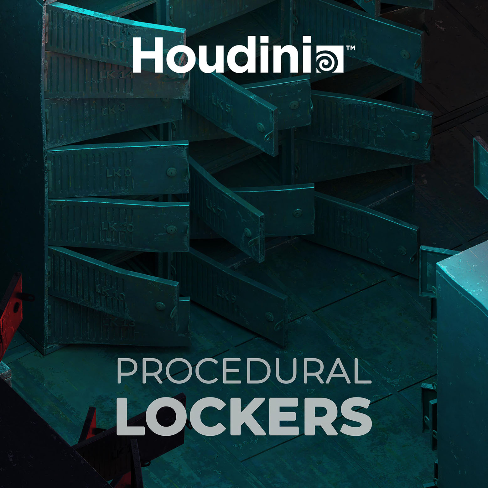 🔴 New Houdini Tutorial - Procedural Lockers! 🔐 - Radu Cius