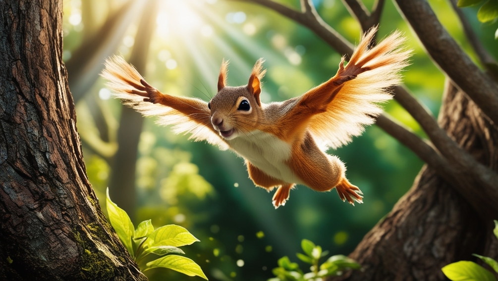 "Grace in Flight: Captivating Wildlife Flying Squirrel Photographs 🐿️