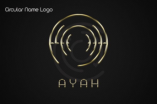 AYAH - Circular Name Logo