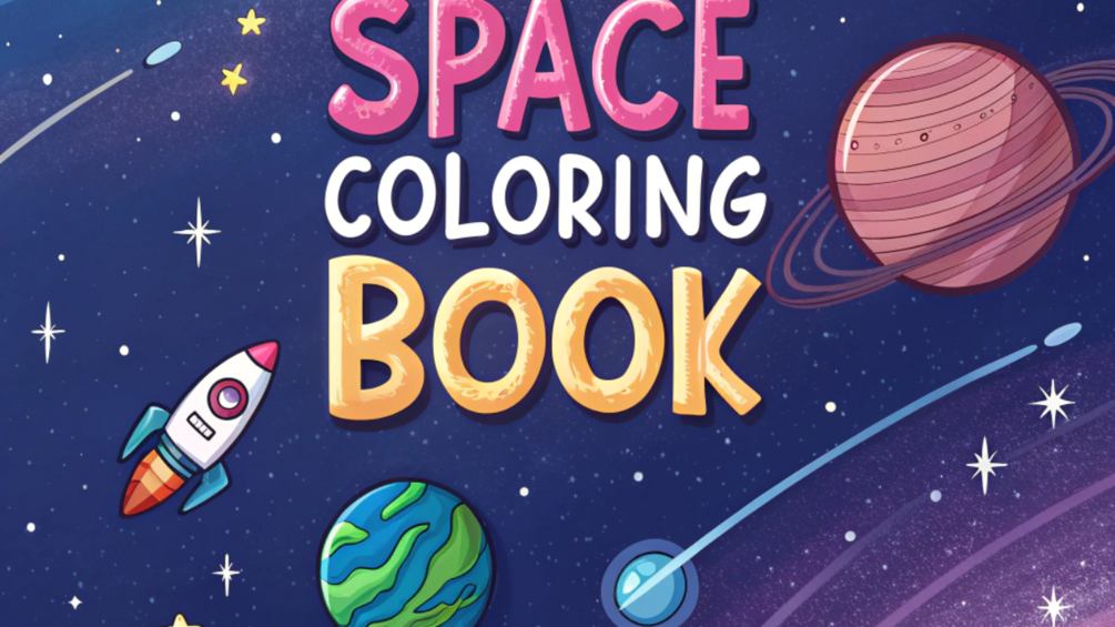 Space Adventures: A Fun Coloring Book for Kids