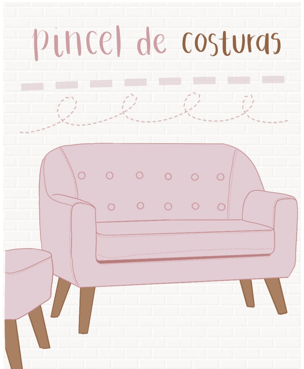 brush with sewing pattern