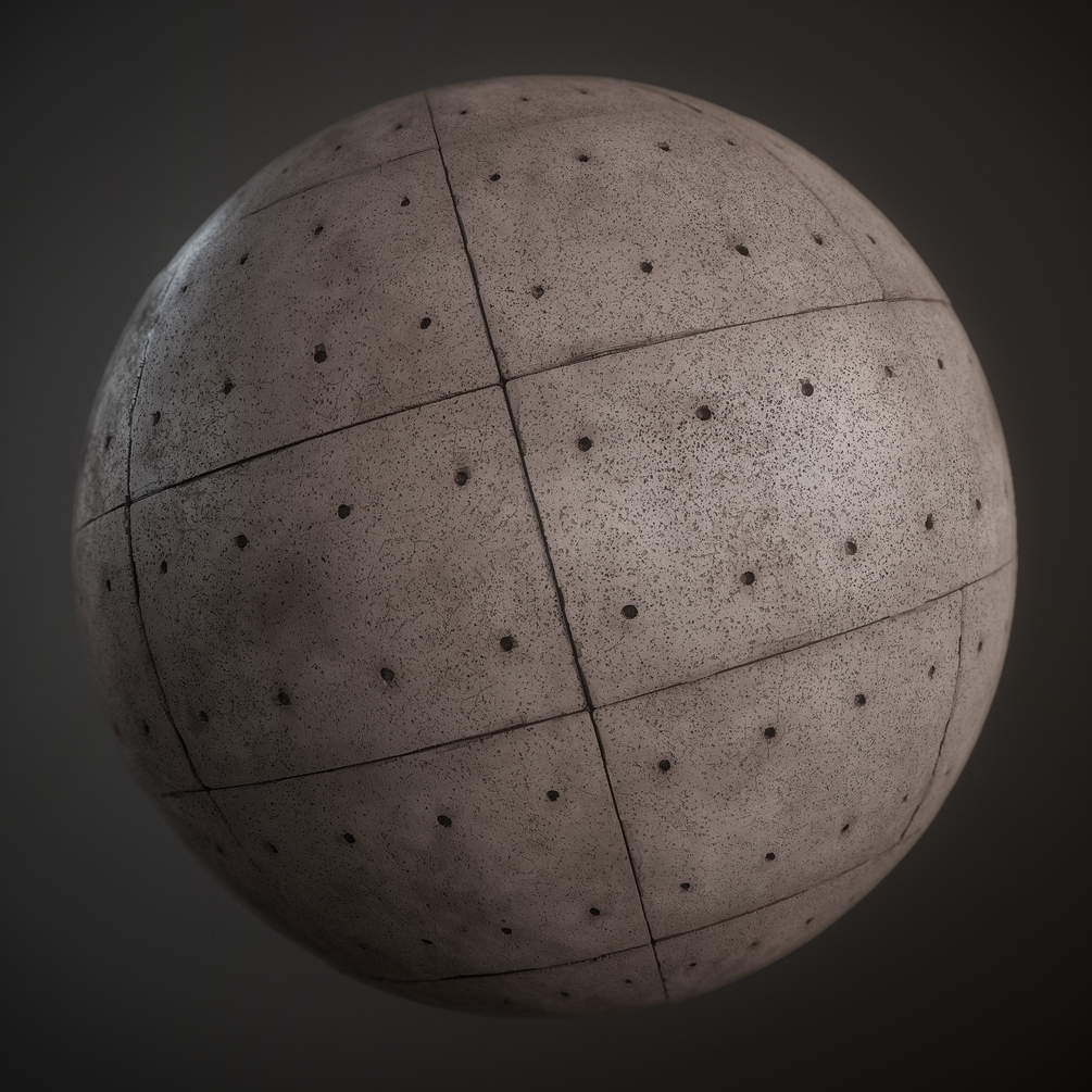 Substance Designer - Concrete Wall Panels Material
