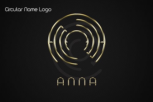 ANNA - Circular Name Logo
