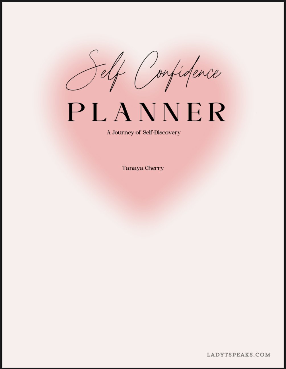 Self-Confidence Planner