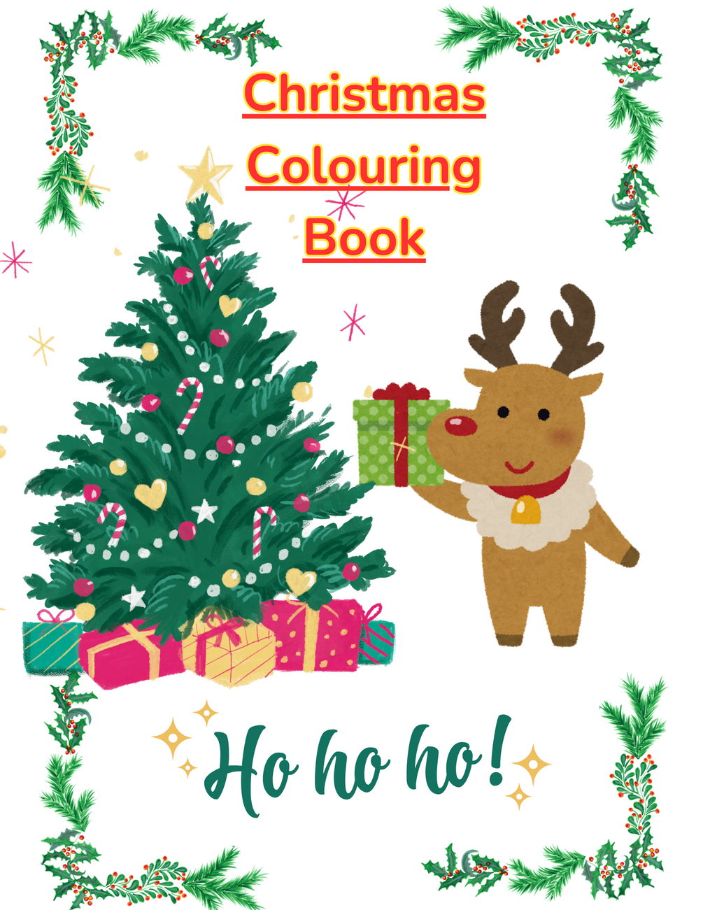 Coloring Book : Christmas Theme for kids