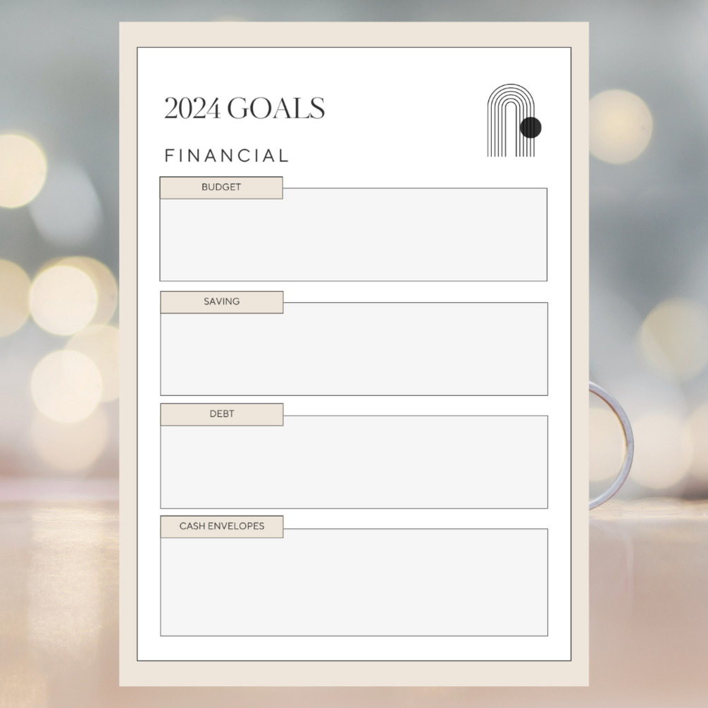 Free 2024 Goals Sheet
