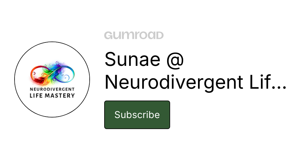 Sunae @ Neurodivergent Life Mastery