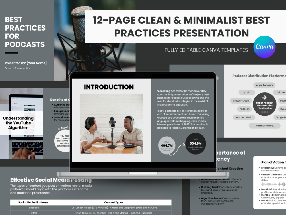 Clean & Minimal Canva Presentation Template