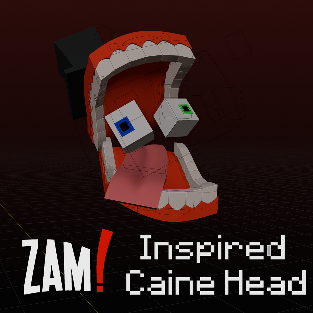 ZAMination Inspired Caine Head (BLENDER)