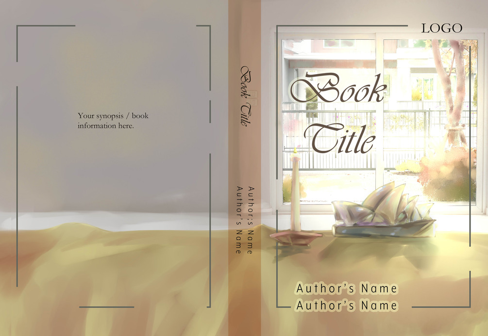 Book Cover "Cozy Room" Customizable Design (copy)