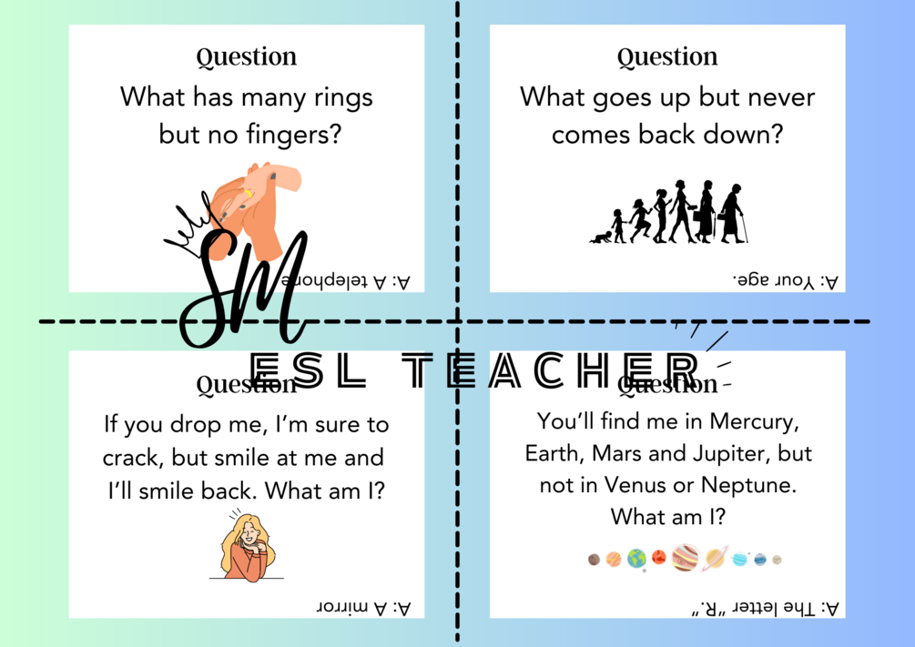 Riddles Flashcards! (A1)