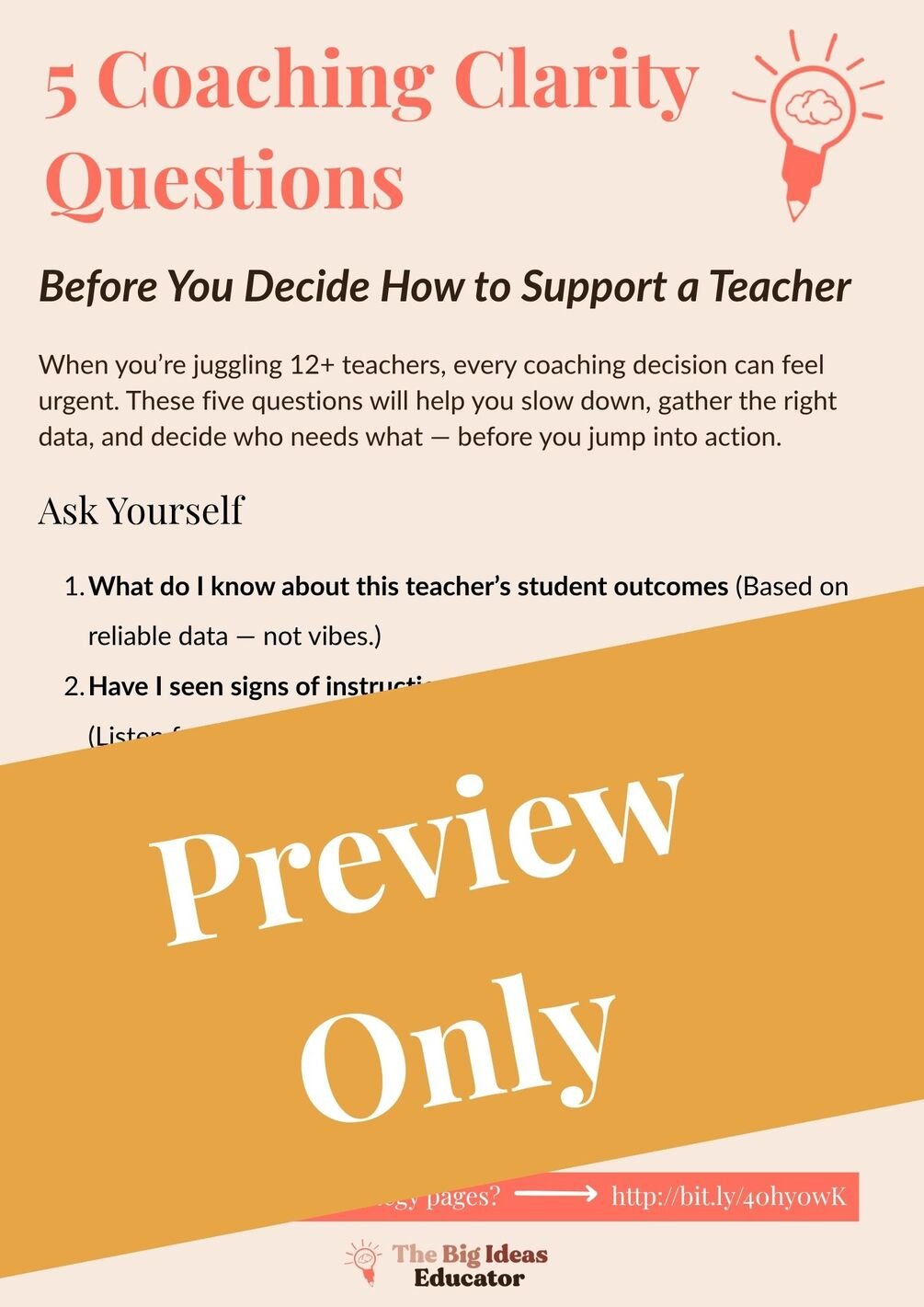 5 Instructional Coaching Clarity Questions - Before You Decide How to ...