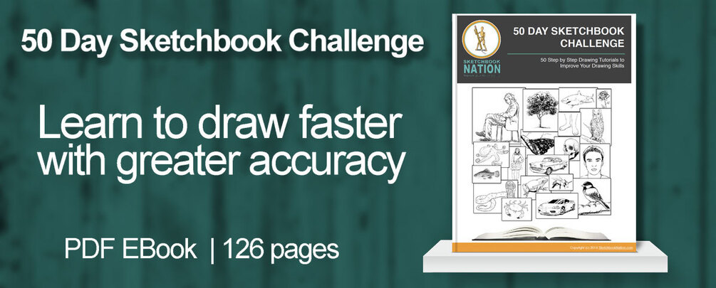 50 Day Sketchbook Challenge (High Resolution PDF Ebook)