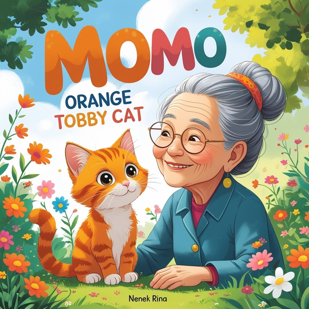 Children Book : Momo Orange Tobby Cat