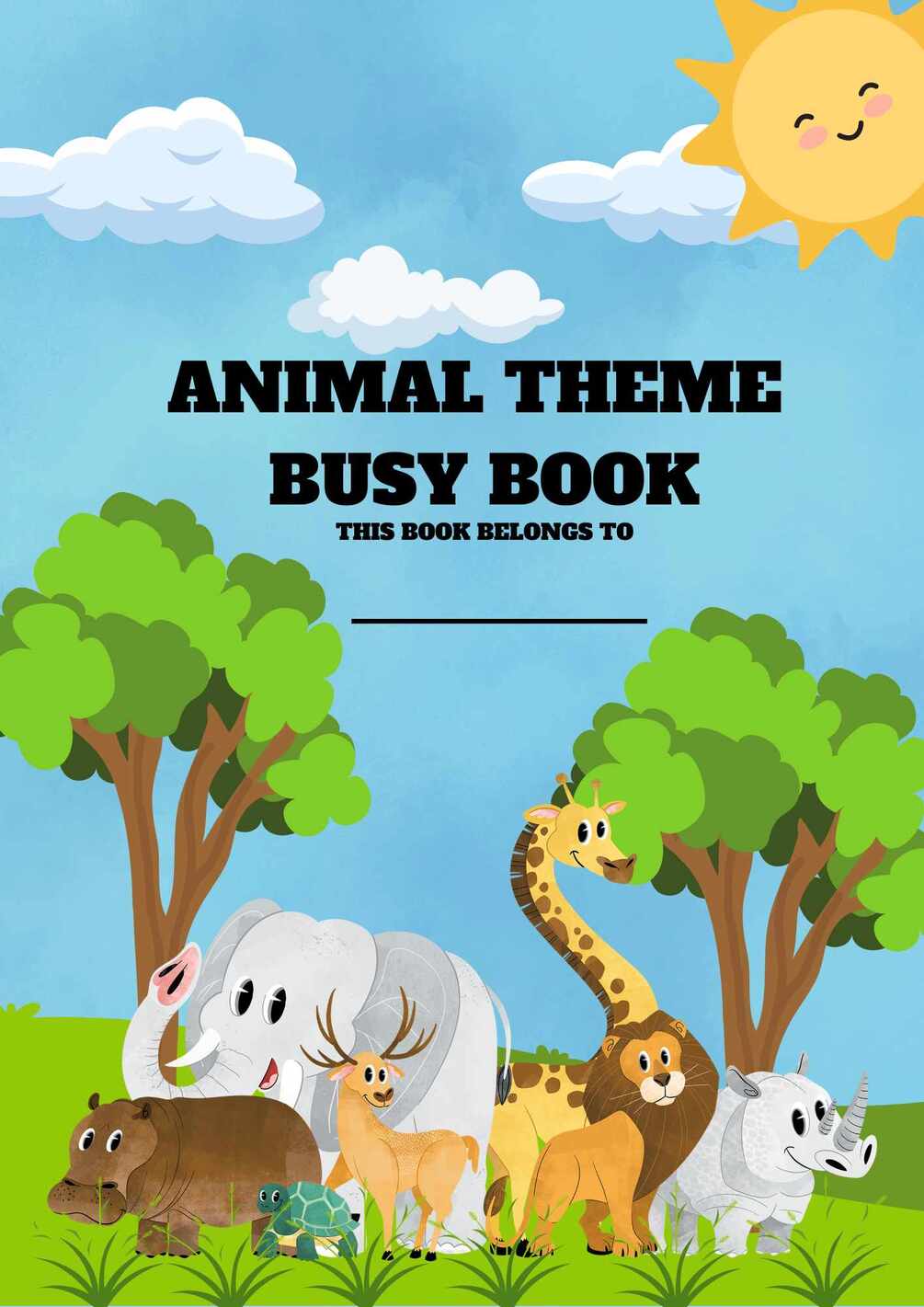 ANIMAL THEME BUSY BOOK