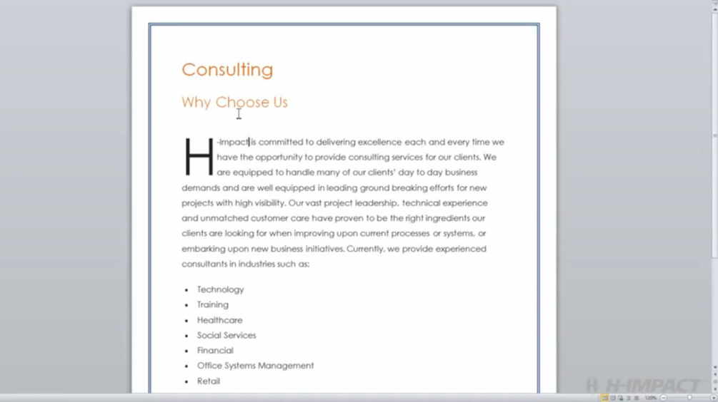 140 - Word 2010 - Page Border and Drop Cap