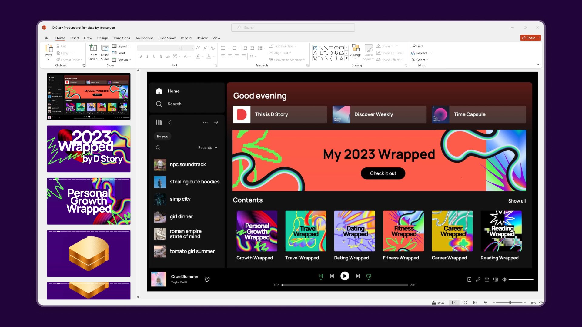 Spotify Wrapped Presentation Template