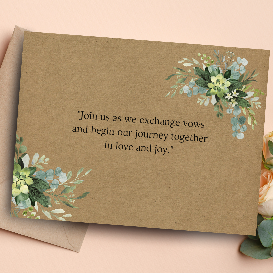 "Vintage Vows: Timeless Wedding Invitation"