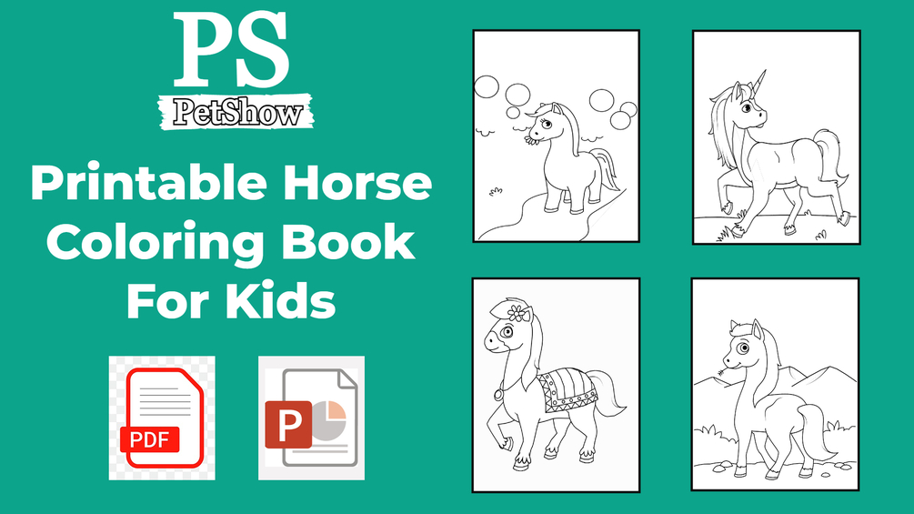 Printable Horse Coloring Book For Kids