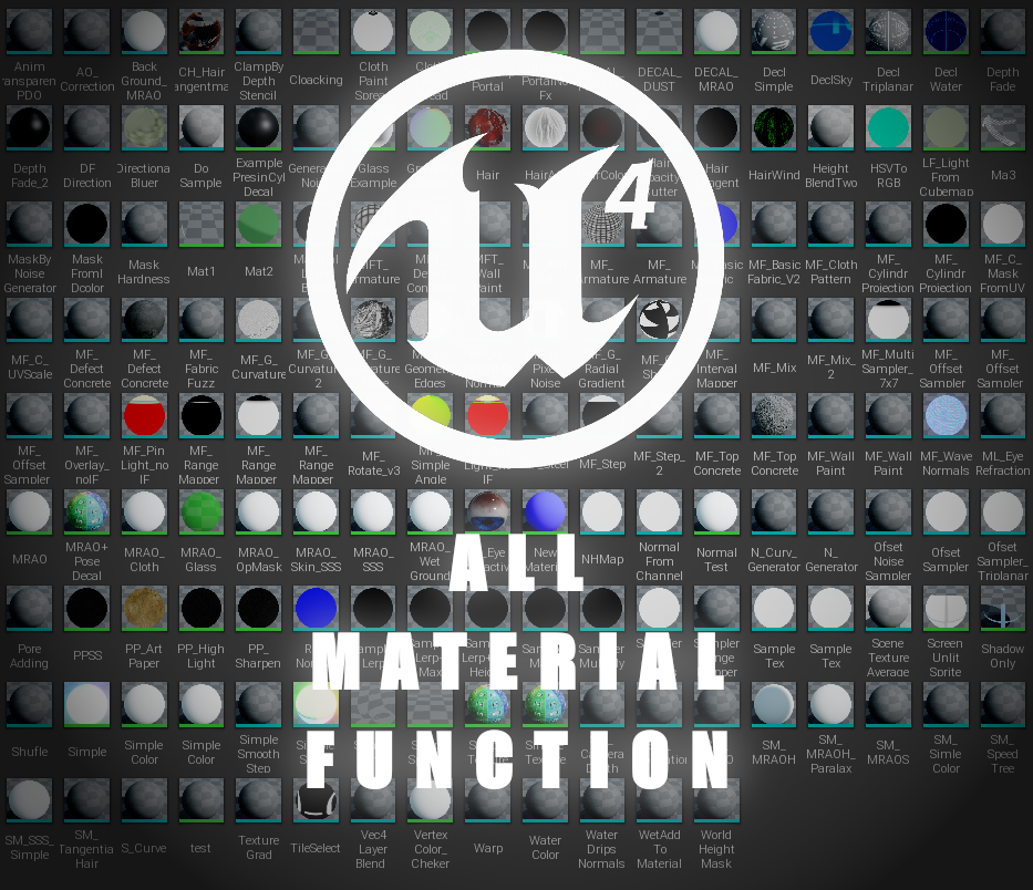 UE4 MF: All Lemming's Material Functions