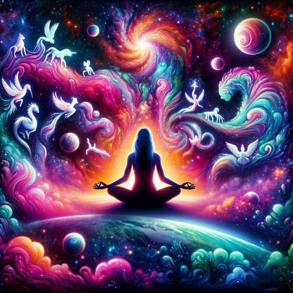🧘‍♀️ Cosmic Yoga Digital Art Collection – Serenity & Balance in the ...