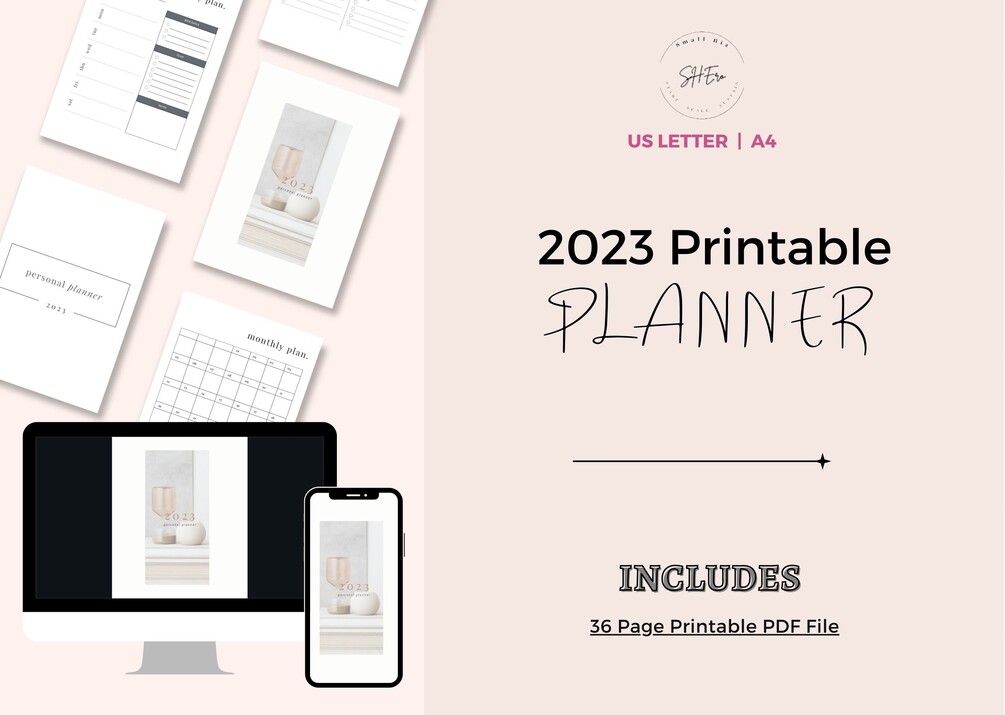 2023 PERSONAL PLANNER PRINTABLE Life | Monthly, Weekly, Daily Pages ...