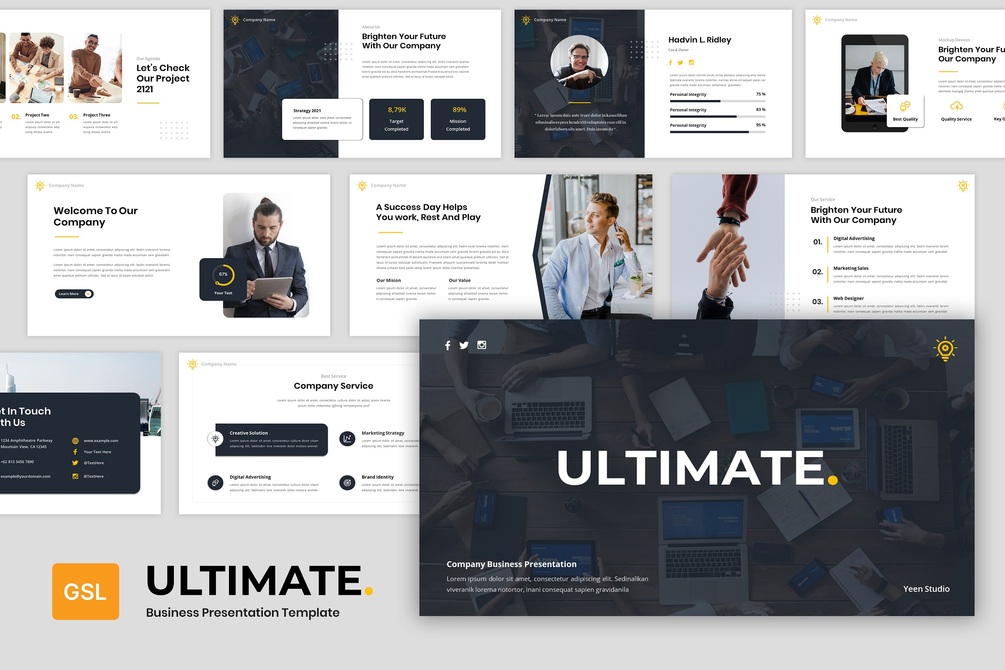 Ultimate - Company Business Presentation Google Slides Template