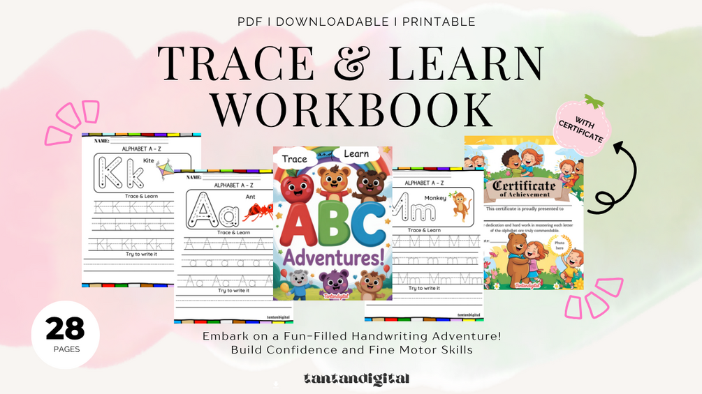 Alphabet Tracing Workbook: Fun & Educational Handwriting Practice for Kids!