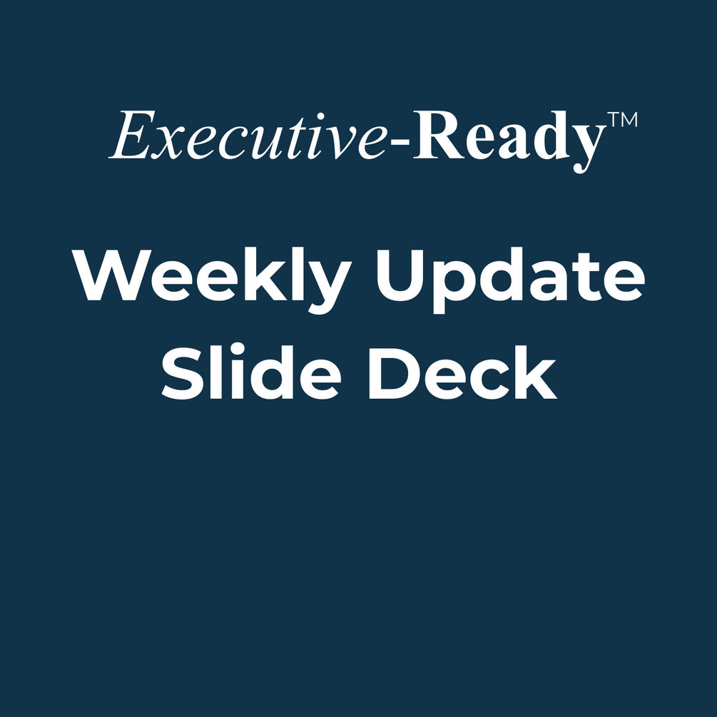 Executive-Ready Weekly Update Slide Deck