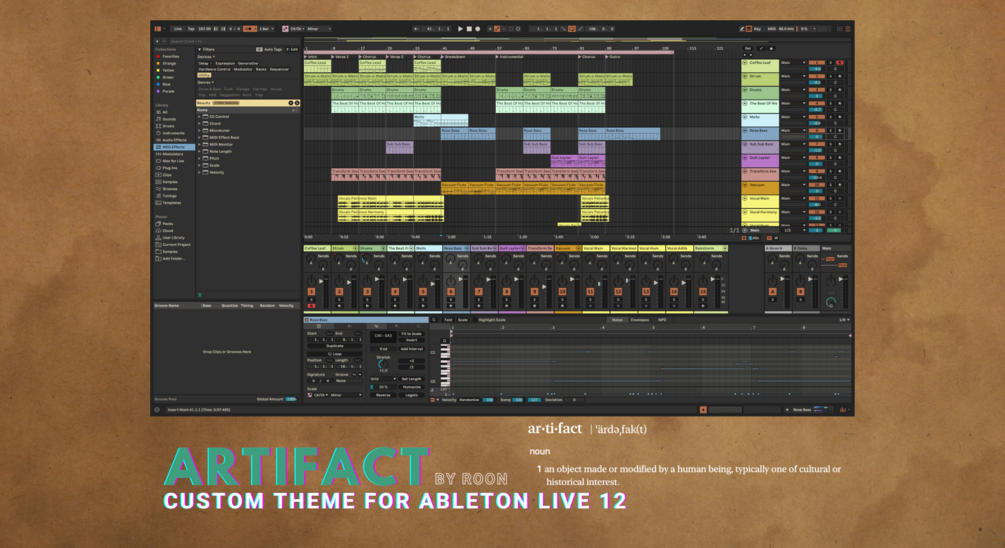 Artifact — Custom Theme for Ableton Live 12