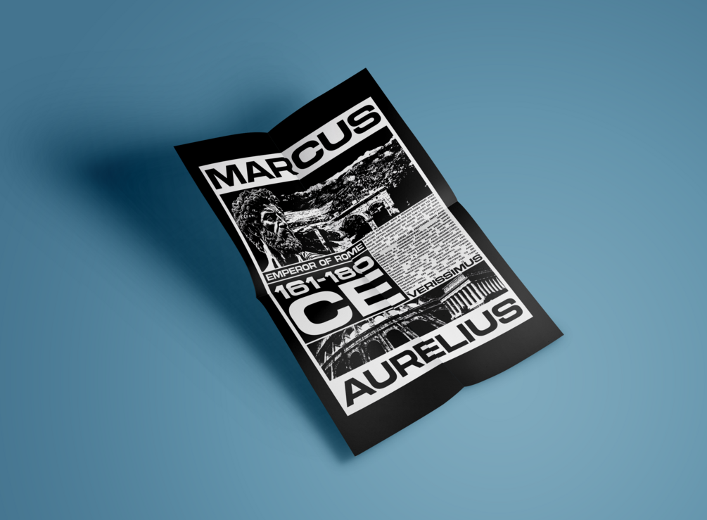Marcus Aurelius Graphic Design Poster