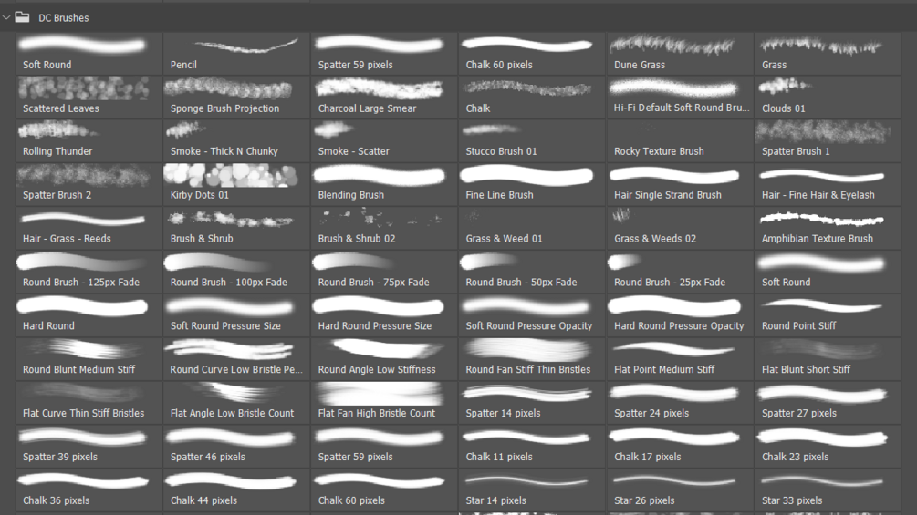 DC Brushes for Photoshop – Dynamic, Clean & High-Res Brush Set