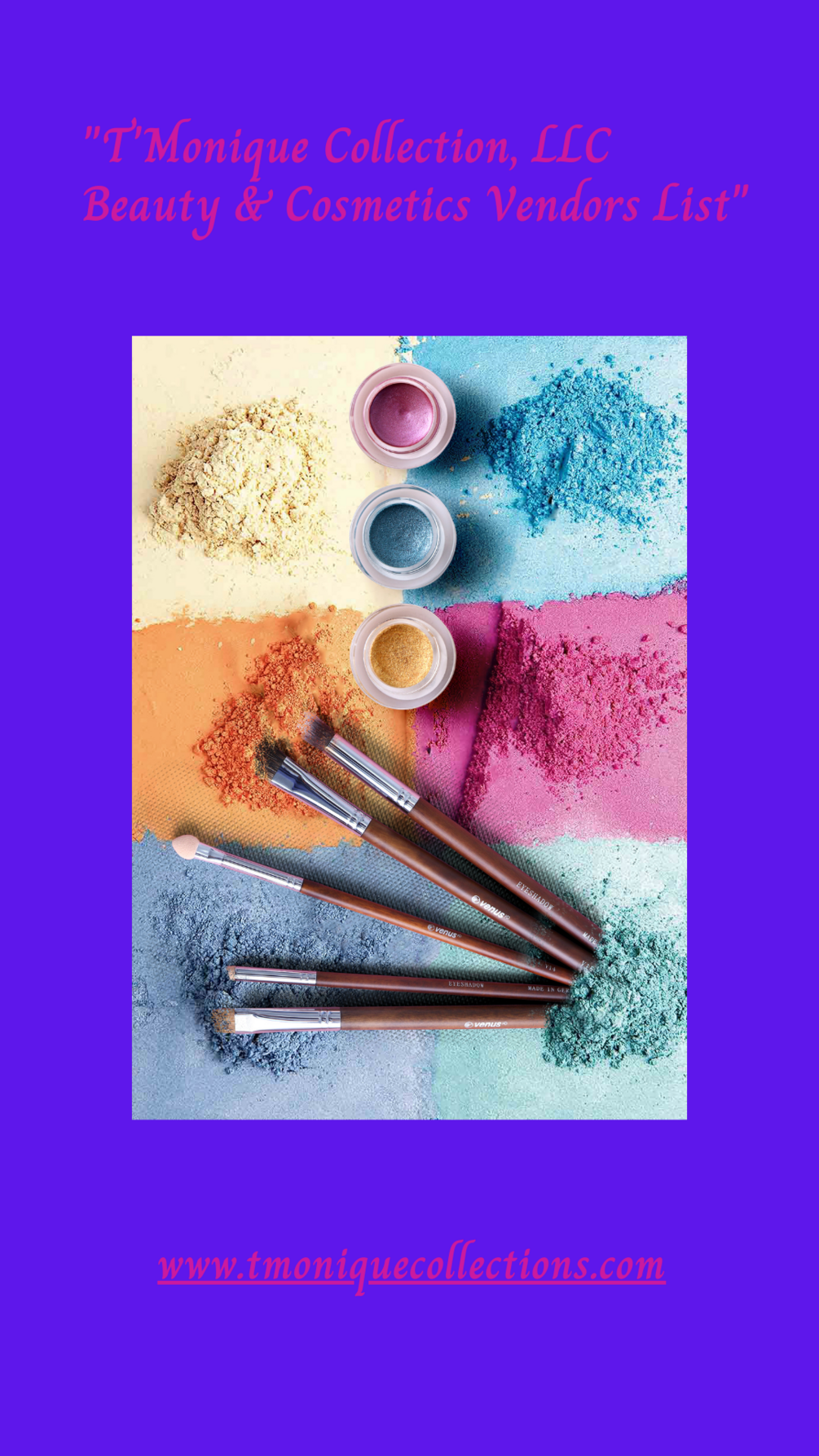 T'Monique Collection, LLC Beauty & Cosmetics Vendor List e-Book
