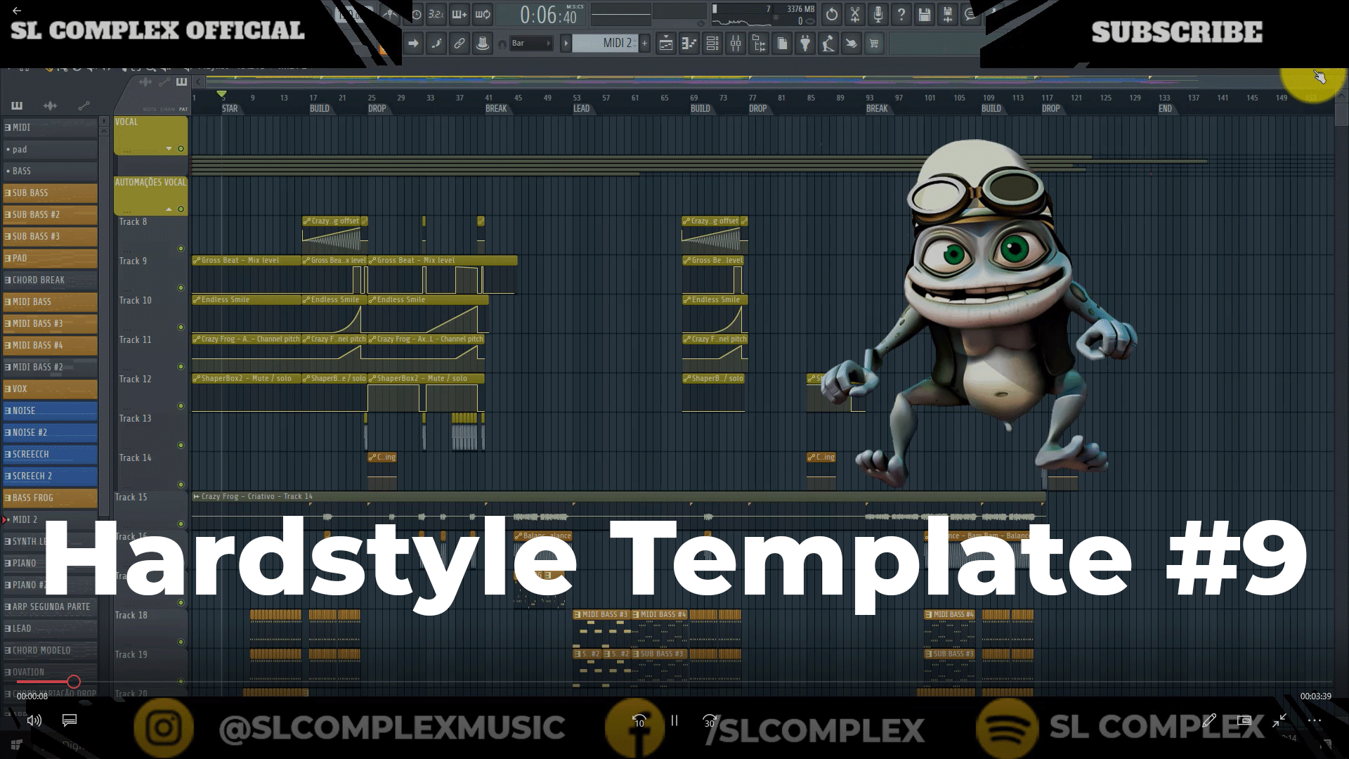 Hardstyle template #9 - Crazy Frog