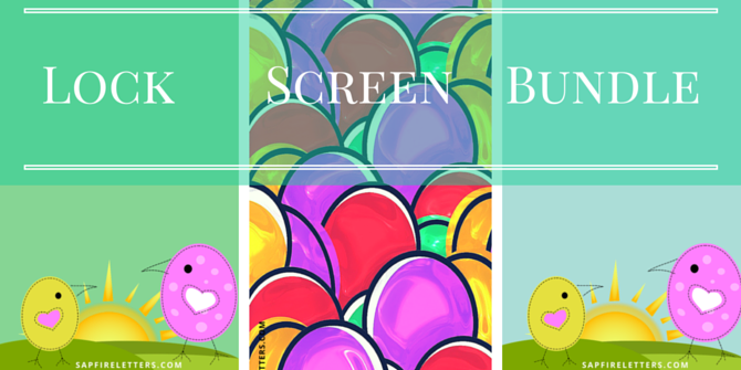 Easter Cell Phone Lock Screen + Wallpaper Bundle