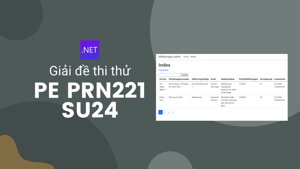 Giải đề thi thử PE PRN221 SU24 HCM